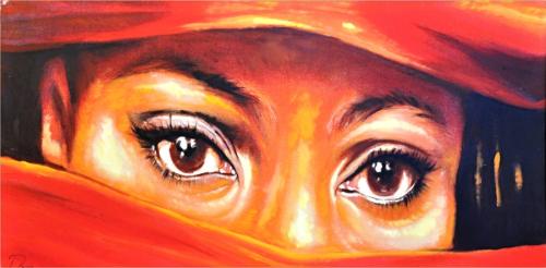 Oči - Ručně malavaný obraz | e-obrazy.cz